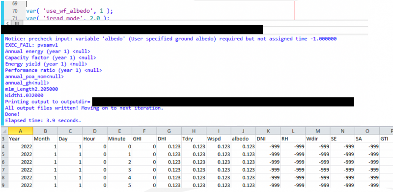 Errors in reading albedo from the weather file - SAM Forum - System Advisor Model - SAM