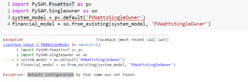 Default configuration Pvwattsv7 - SAM Forum - System Advisor Model - SAM