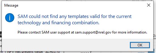 Report template not found - SAM Forum - System Advisor Model - SAM