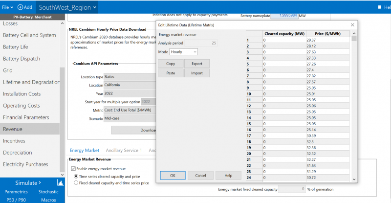 No revenue generated in Merchant Plant Model - SAM Forum - System ...